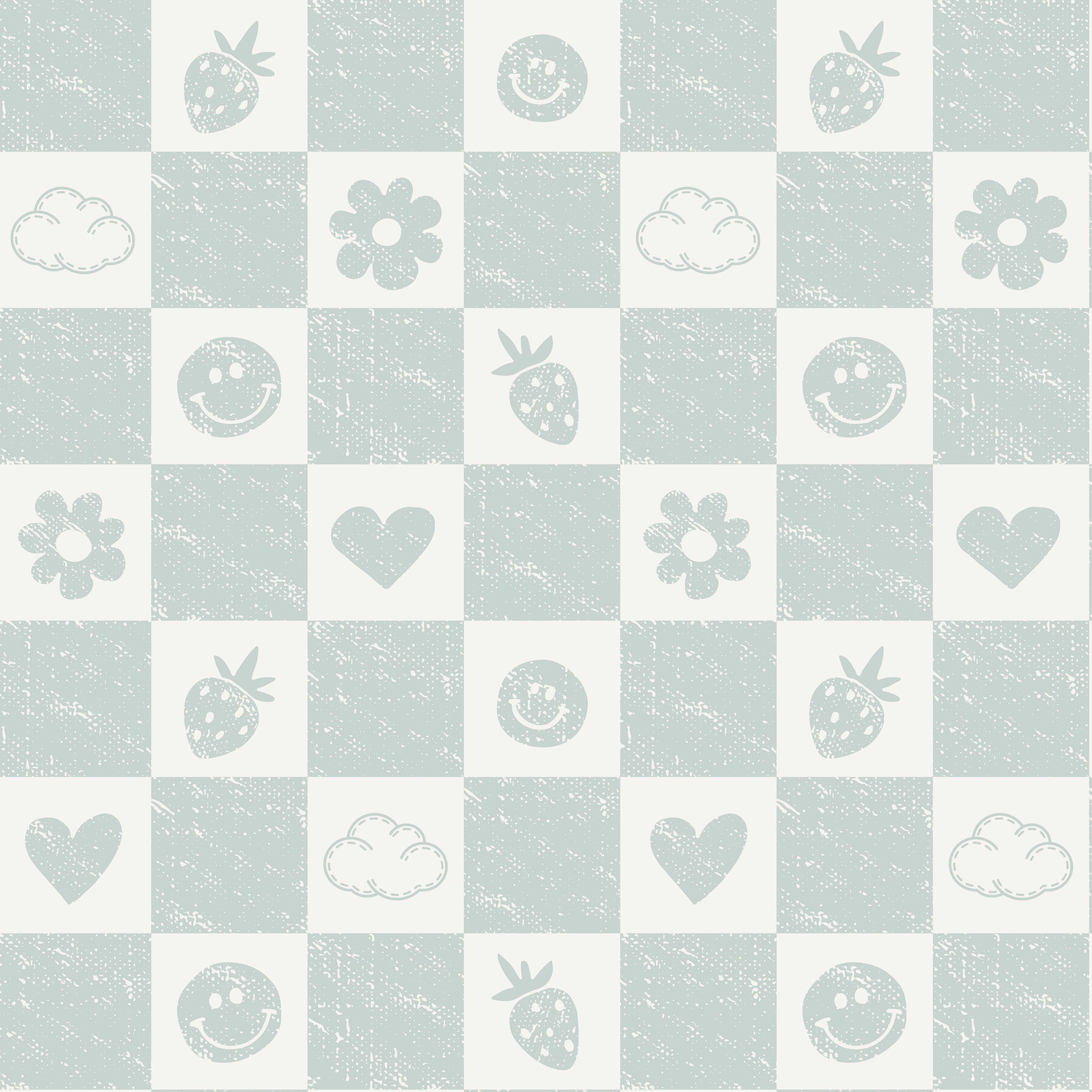 Mint Checkerboard – Sunday Littles